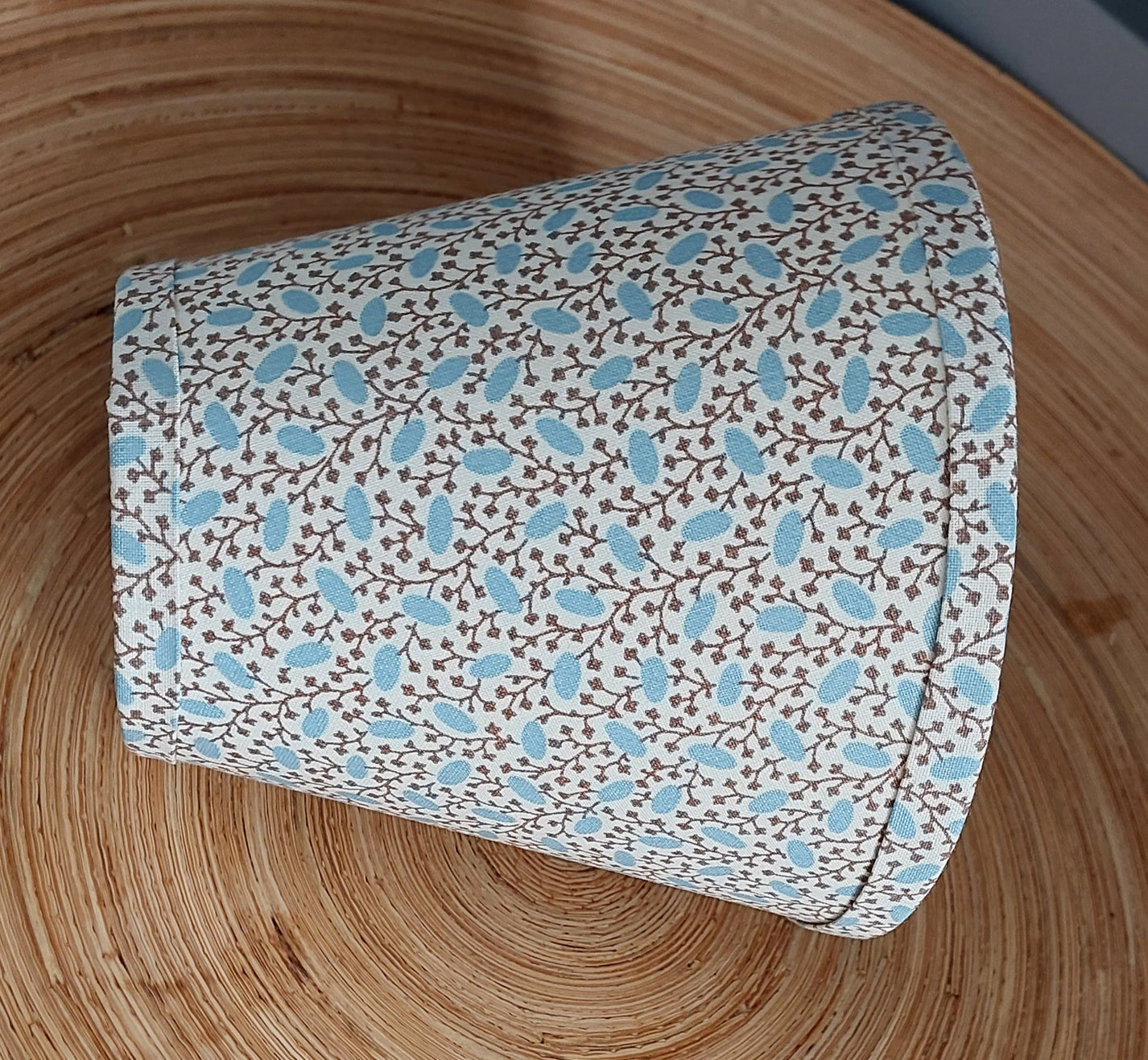 Ian Sanderson Pinto blue brown lamp shade – thepuffindesigns